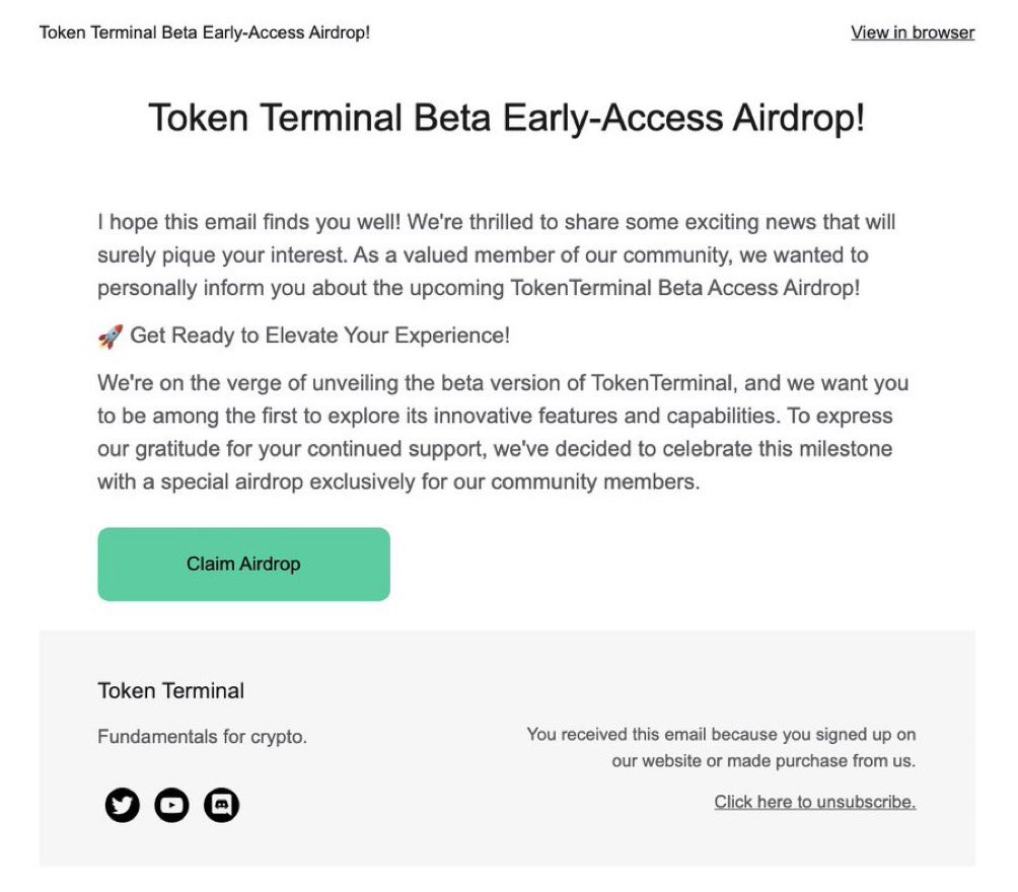 Crypto phishing scam drains $600,000 from users tricked by fake airdrops